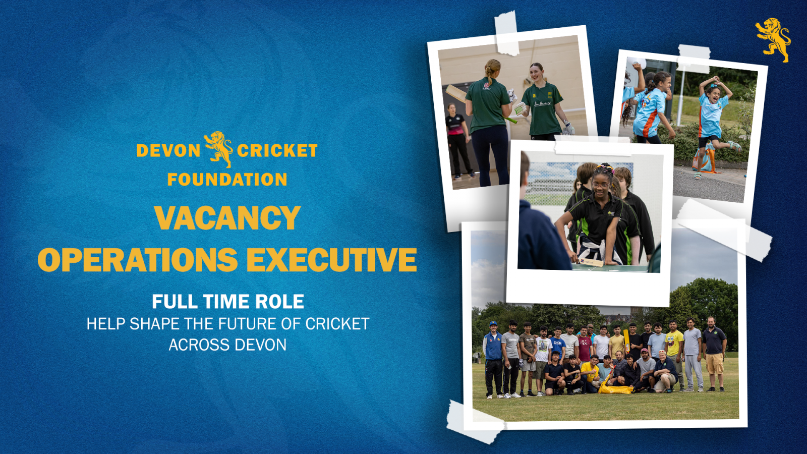 Vacancy: Operations Executive - Devon Cricket